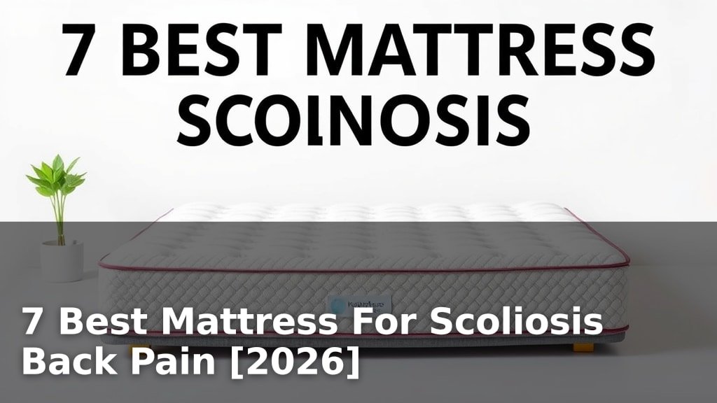 7 Best Mattress For Scoliosis Back Pain [2026]