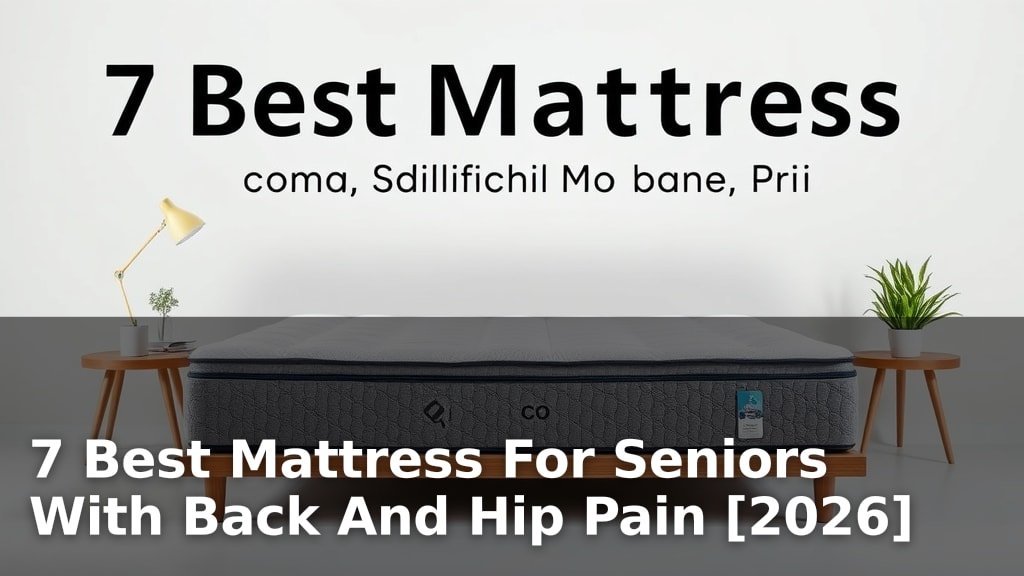7 Best Mattress For Seniors With Back And Hip Pain [2026]